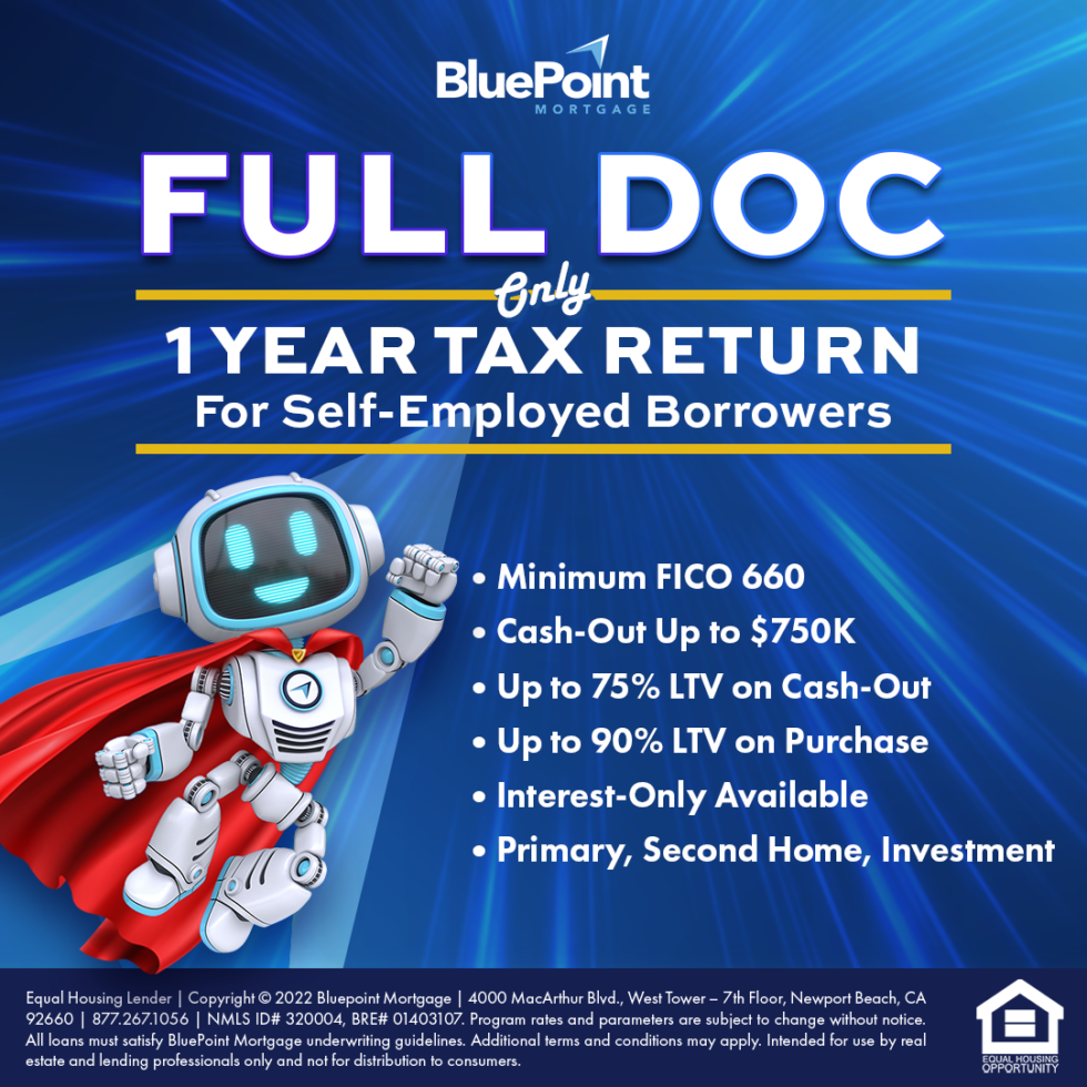 Full Doc Non-QM - BluePoint Mortgage